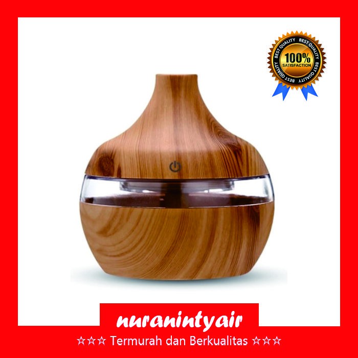 Jual Air Humidifier Diffuser 300ml Desain Kayu LED - Aromatherapy ...