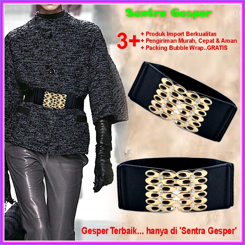 Jual Ikat Pinggang Wanita Gesper Cewek Fashion Korea Obi Sabuk Karet ...