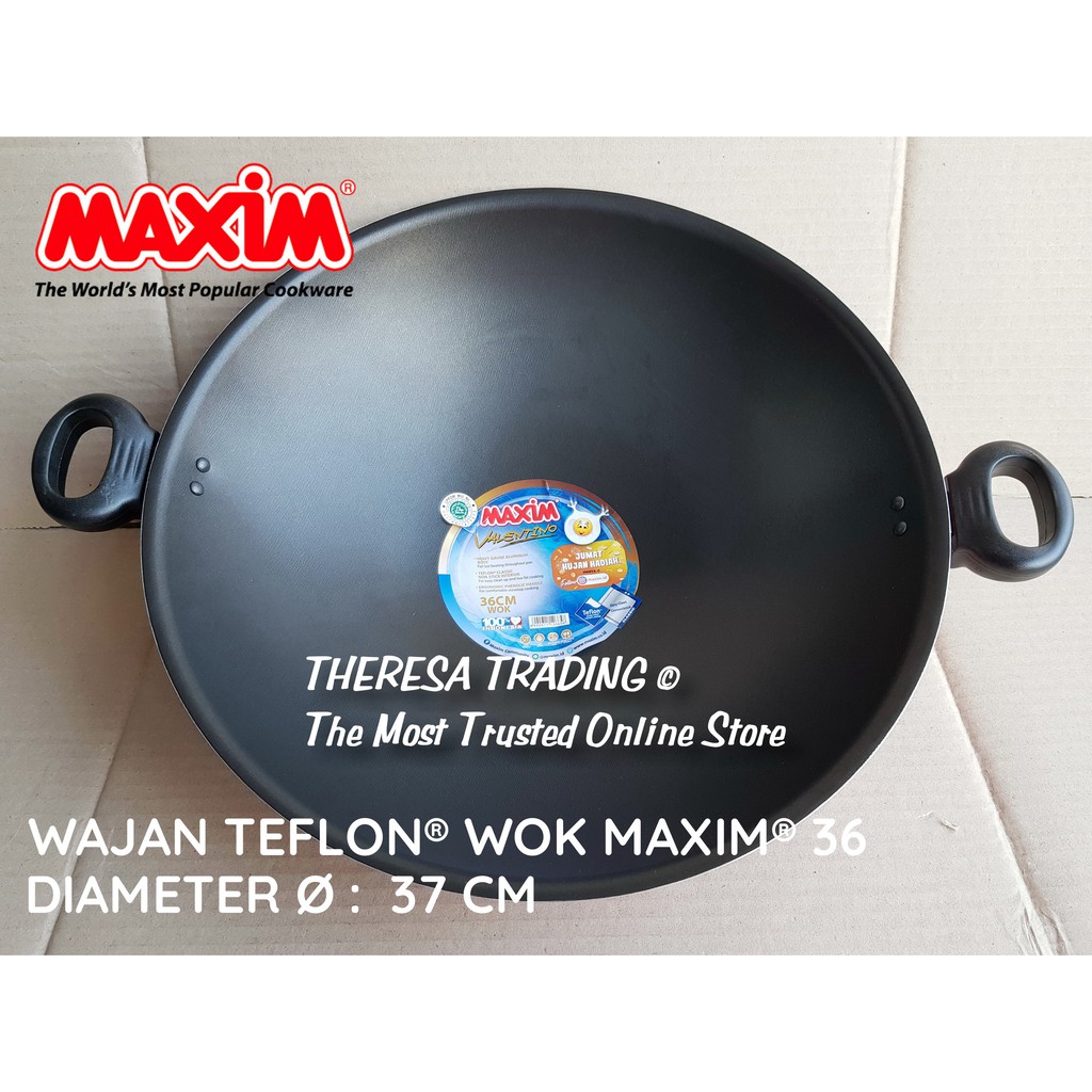 Jual WAJAN MAXIM® 36 WOK TEFLON® CLASSIC NON-STICK COATING ANTI LENGKET ...