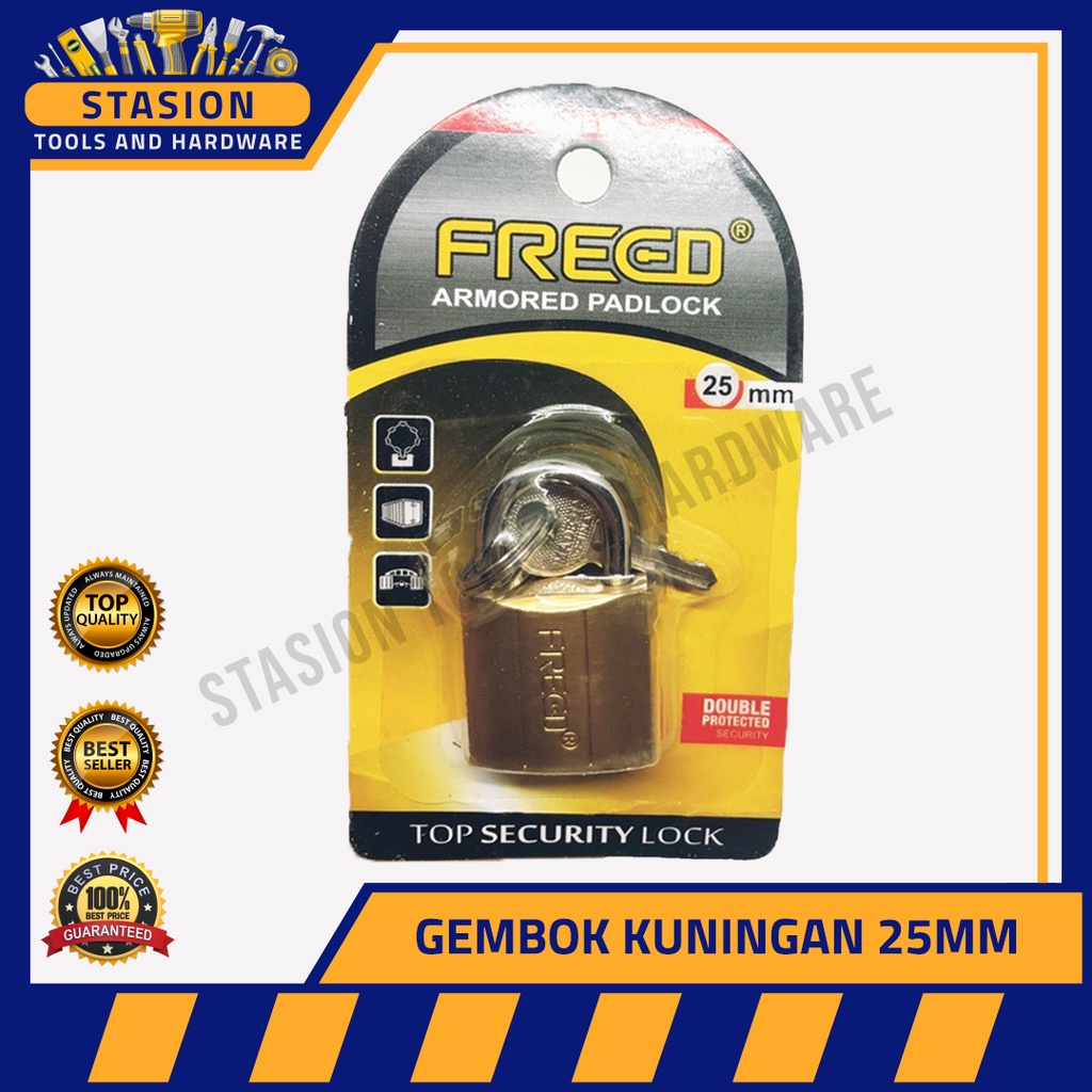 Jual Gembok Kuning Press 25mm FREED | Shopee Indonesia