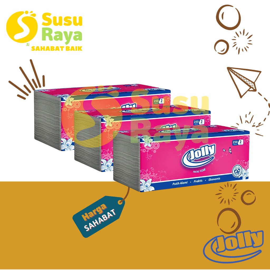Jual Tisu Tisue Tissue Jolly 250 sheet 2 ply | Shopee Indonesia