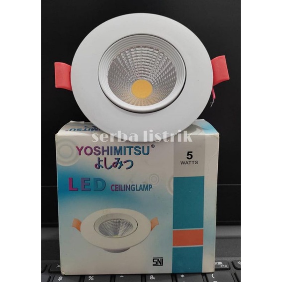 Jual Lampu downlight LED COB 5W SPOTLIGHT SPOT COB 2,5 INCH 1 MATA | Shopee Indonesia