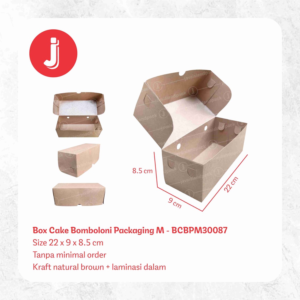Jual Box Cake Bomboloni Packaging M - BCBPM30087 | Shopee Indonesia