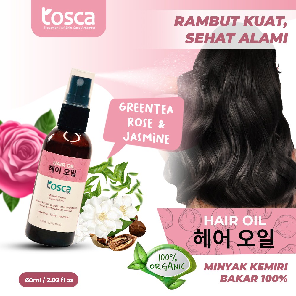 Jual TOSCA Hair Oil Mengatasi Kerontokan Rambut 60ml | Shopee Indonesia
