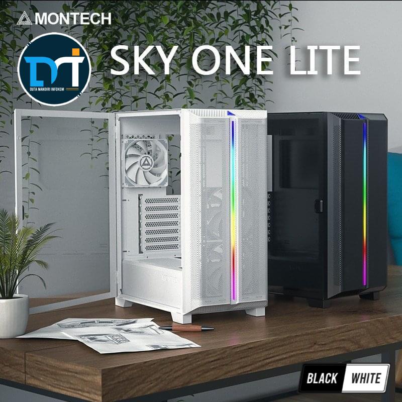 Jual Montech SKY ONE Lite - MESH High Airflow Tempered Glass ATX Gaming ...