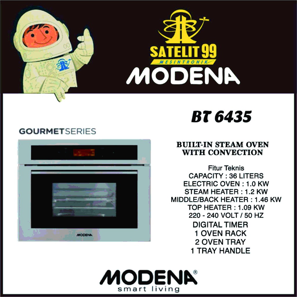 Jual BUILT-IN STEAM OVEN - VICINO MODENA BT-6435 | Shopee Indonesia