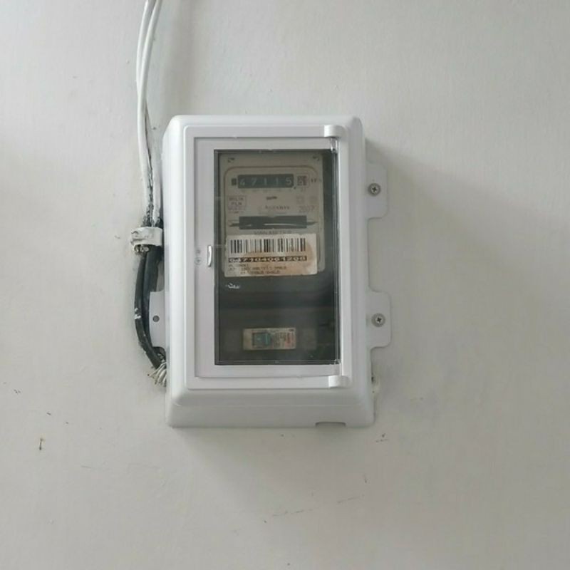 Jual Box listrik mesin baru pascabayar / box token listrik polos putih ...