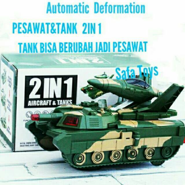 Jual Mainan Tank Dan Pesawat (Tank Bisa Berubah Jadi Pesawat) | Shopee ...