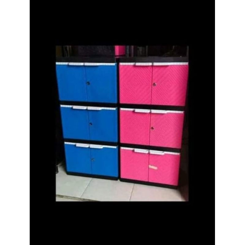 Jual Lemari Plastik/ Lemari Rotan/ Lemari Mini/ Lemari Kaca Kunci ...