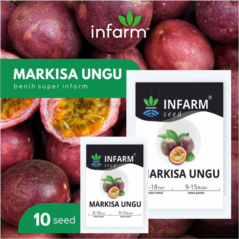 Jual INFARM - Benih Bibit Biji Super Buah Markisa Ungu | Shopee Indonesia