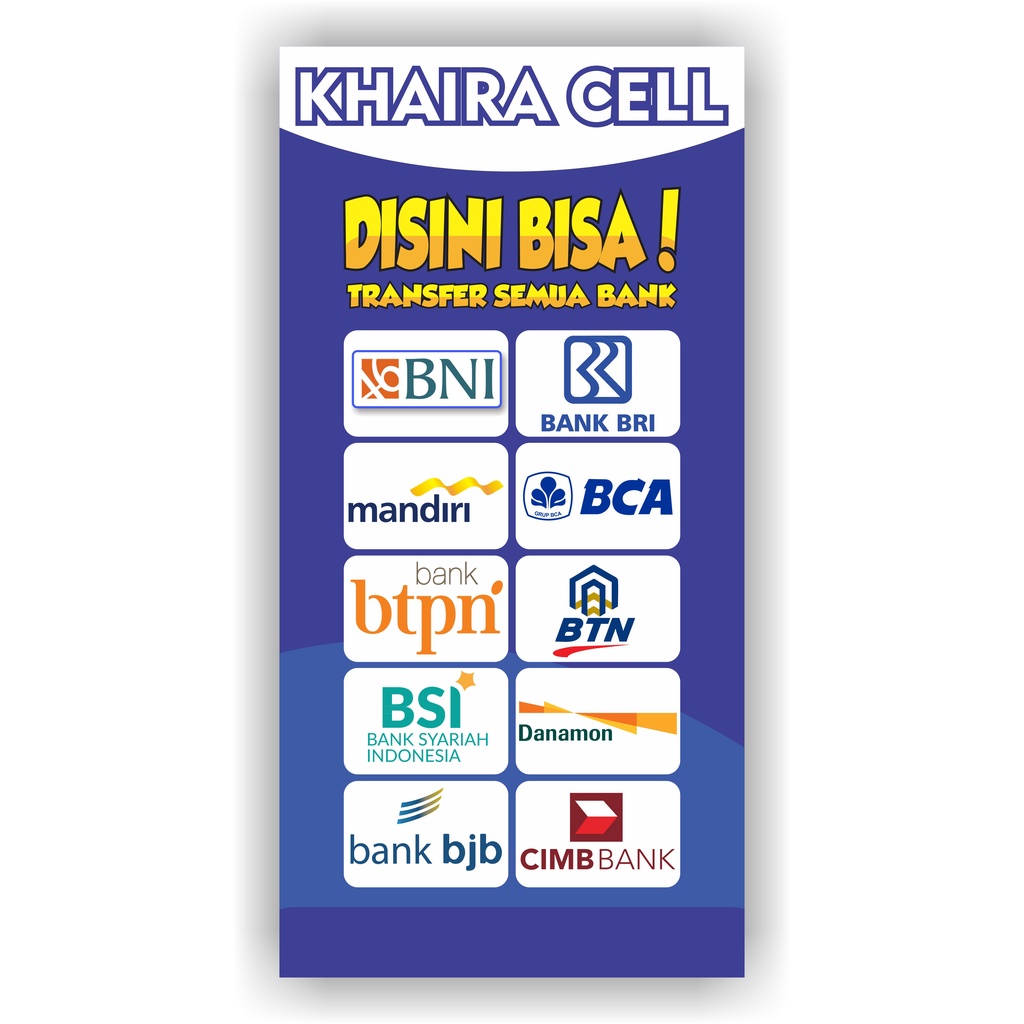 Jual BANNER TRANSFER BELI 1 DAPAT 2 ANTAR BANK BENNER BENER SPANDUK ...