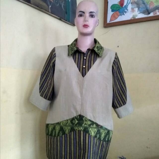 Jual Seragam guru lurik motif Geminis | Shopee Indonesia