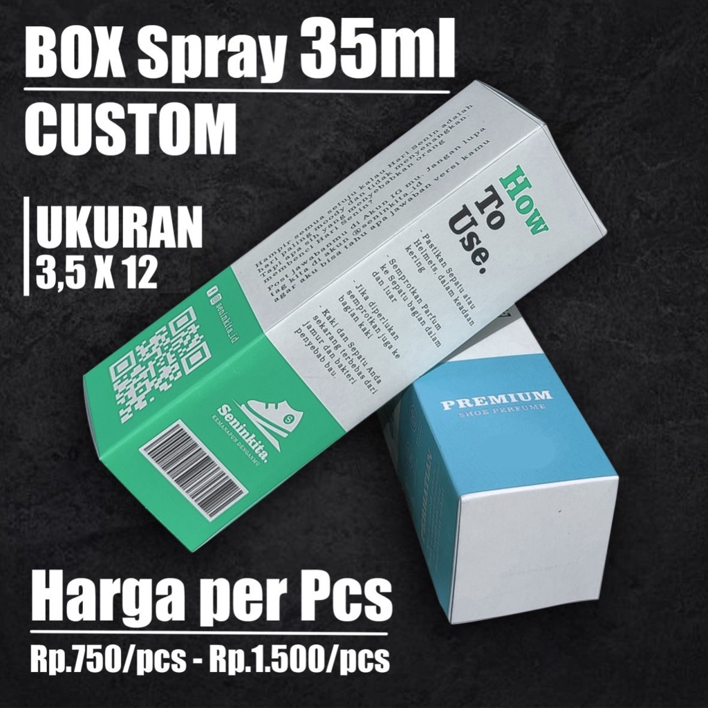 Jual Box Parfum Custom 35ml / Kemasan Botol 3,5x3,5x12 / Box cassa & joemalone / catur CUSTOM ...