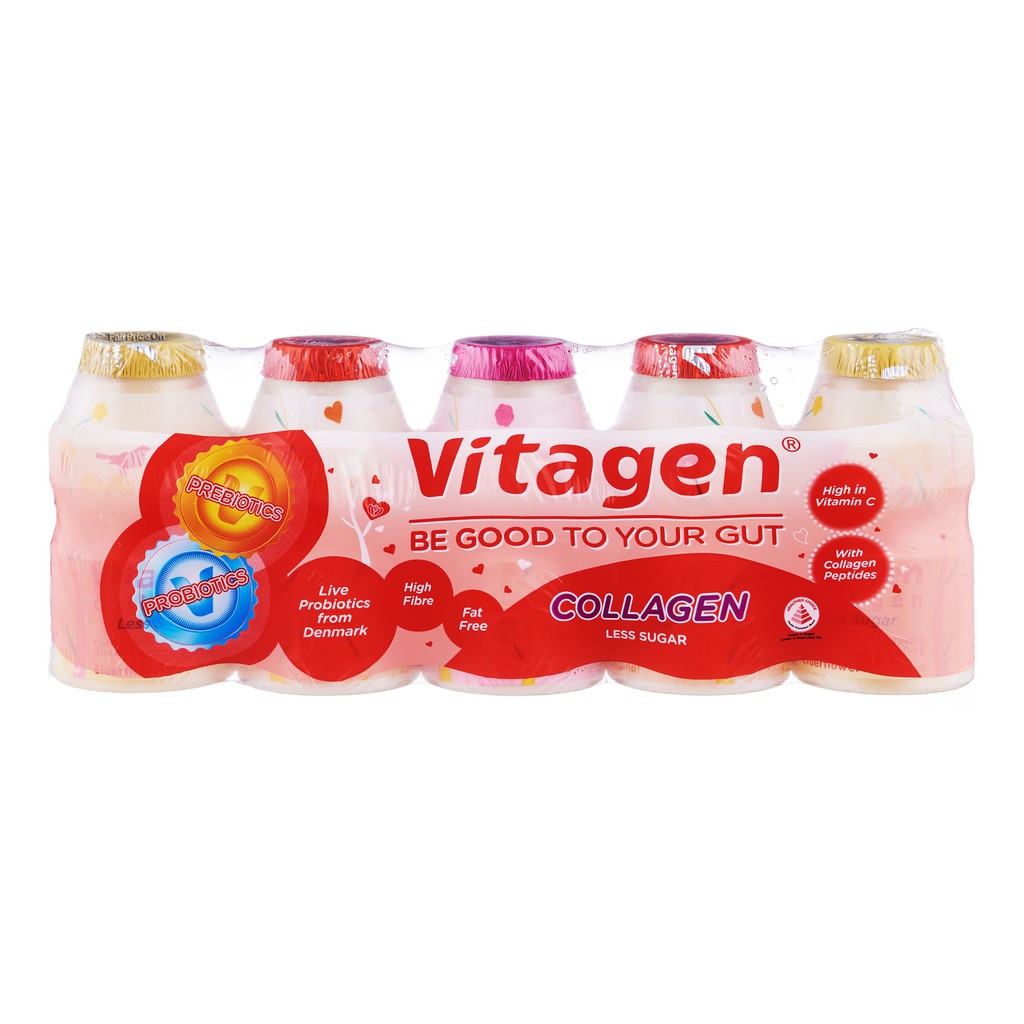Jual Vitagen Cultured Milk - Less Sugar Collagen (Assorted) 5 x 125ml ...
