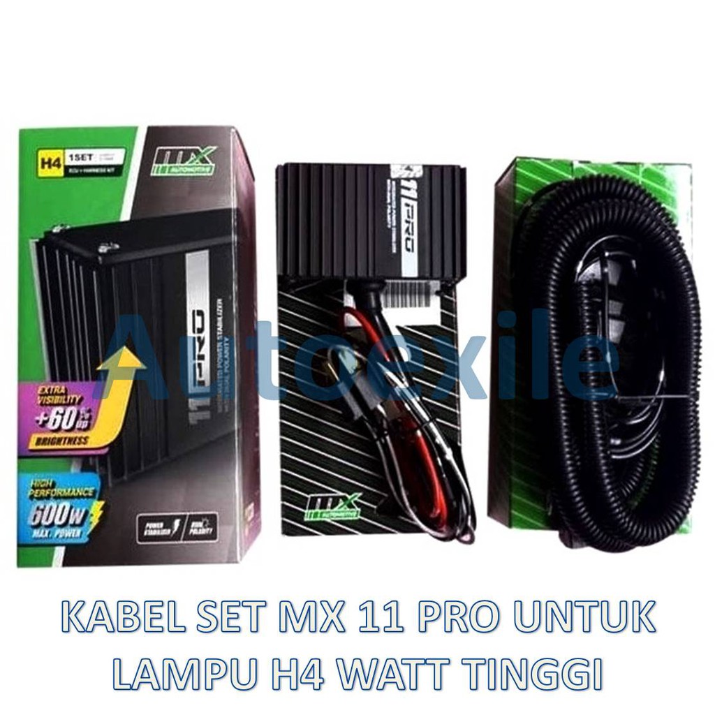 Jual Kabel Set Relay MX 11 PRO untuk Lampu H4 100/90W 130/90W Watt ...