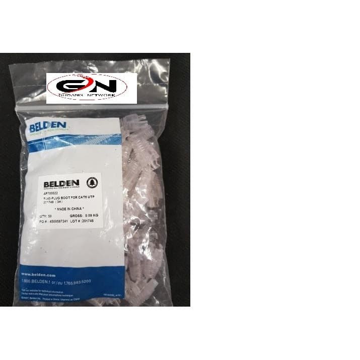 Jual Belden Plugboot Cat6 / Cat 6 / Plug boot RJ45 UTP Transparant ...
