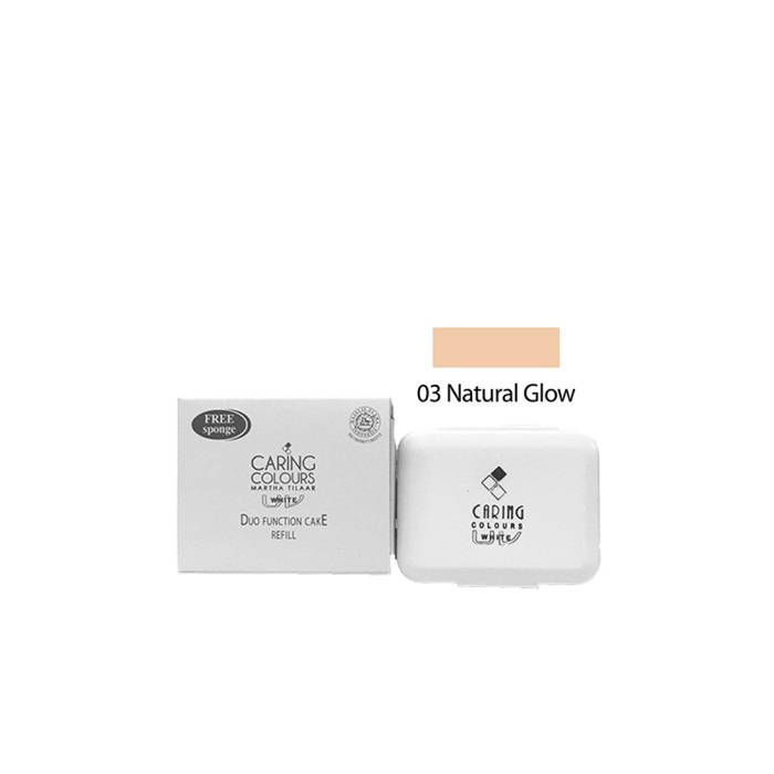 Jual CARING COLOURS DUO FUNCTION CAKE REFILL (FREE SPONGE) 16G | Shopee ...
