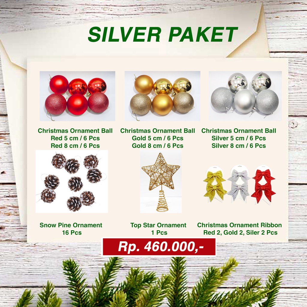 Jual EASY DECORATION Hiasan Natal Paket / Ornament / Dekorasi ...