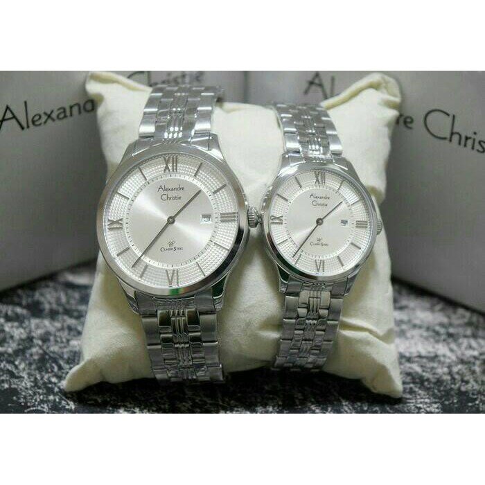 Jual ALEXANDRE CHRISTIE WATCH AC 8503 COUPLE HARGA SATUAN SILVER WHITE ...