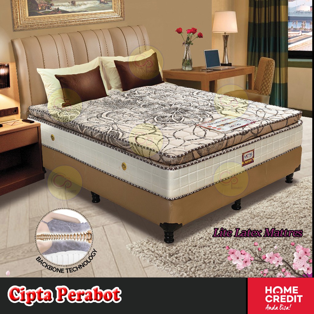 Jual Kasur Lite Latex Springbed Tempat Tidur Metis | Shopee Indonesia