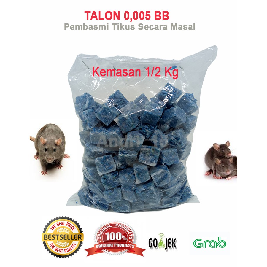 Jual Pembasmi Tikus Talon 0.005 BB Kemasan 1/2 Kg | Shopee Indonesia