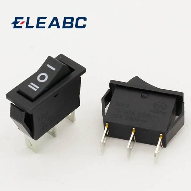 Jual Saklar 10A/250 V 3 Pin SPDT On-Off-On 3 Posisi Rocker Switch ...