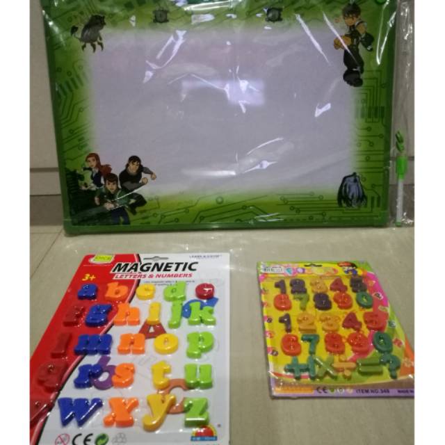 Jual Papan, Angka dan Huruf Magnetik (1 Set) | Shopee Indonesia