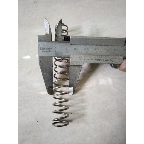 Jual per spring pegas tekan stenlis 1.5 x od 16 mm x panjang 110 mm ...