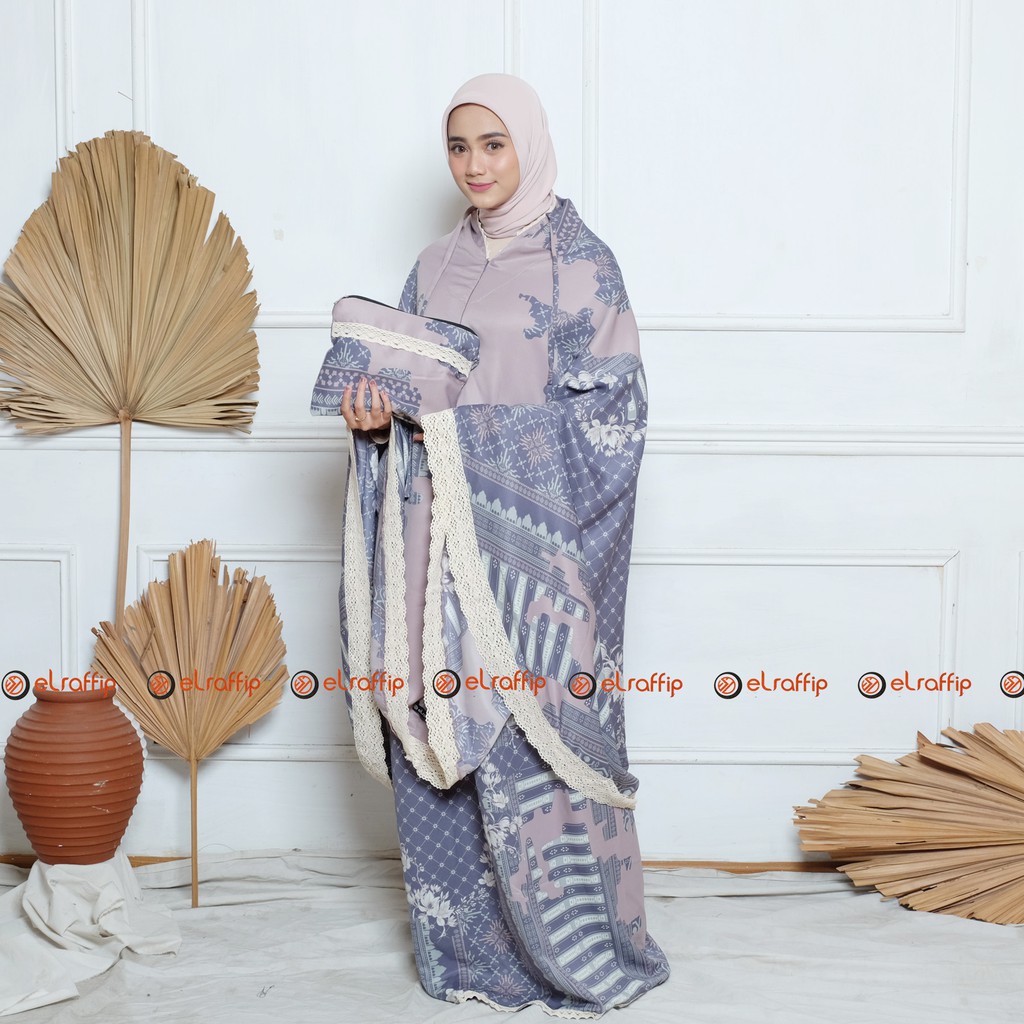 Jual Mukena Dewasa Satin Motif Printing 2in1 MedinaSeries | Shopee ...