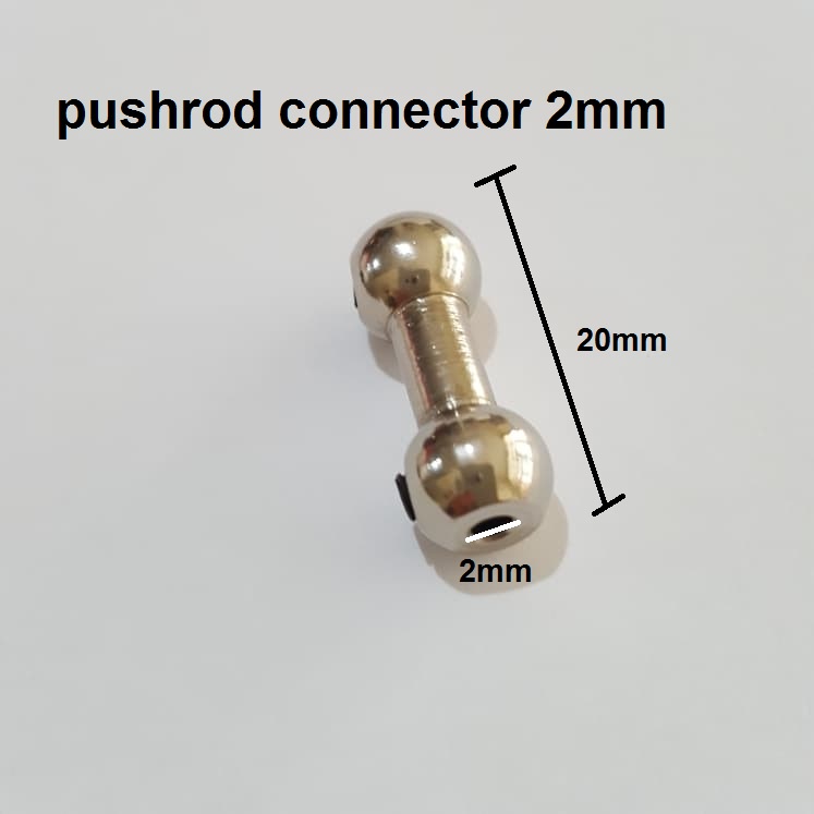 Jual Rc boat pushrod adjuster connector 2mm x 20mm konektor sambungan ...