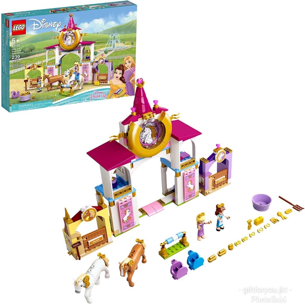 Jual Lego Disney 43195 Belle and Rapunzel’s Royal Stables Princess ...