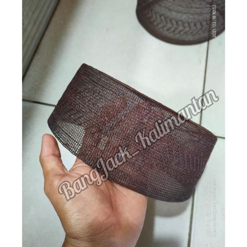 Jual Peci akar jangang peci resam peci anyaman kalimantan | Shopee ...