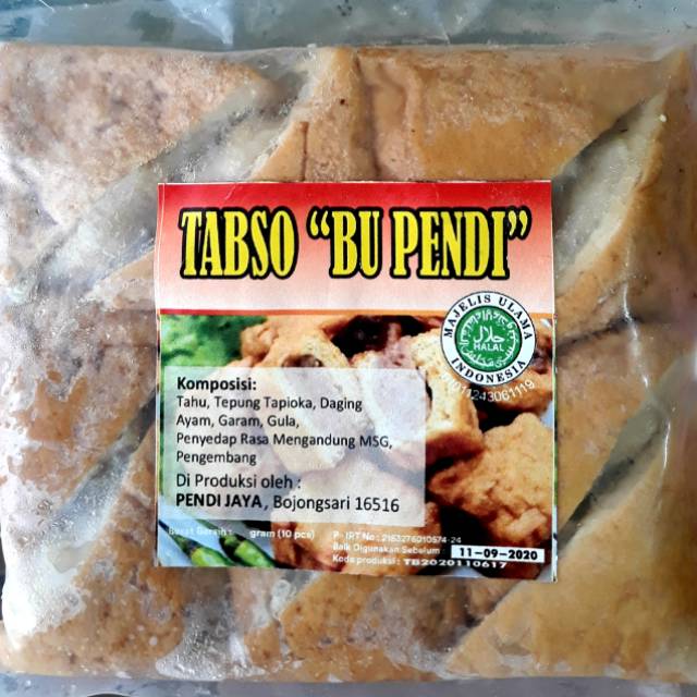 Jual TAHU BASO(TABSO) BU PENDI ISI 10 PCS | Shopee Indonesia