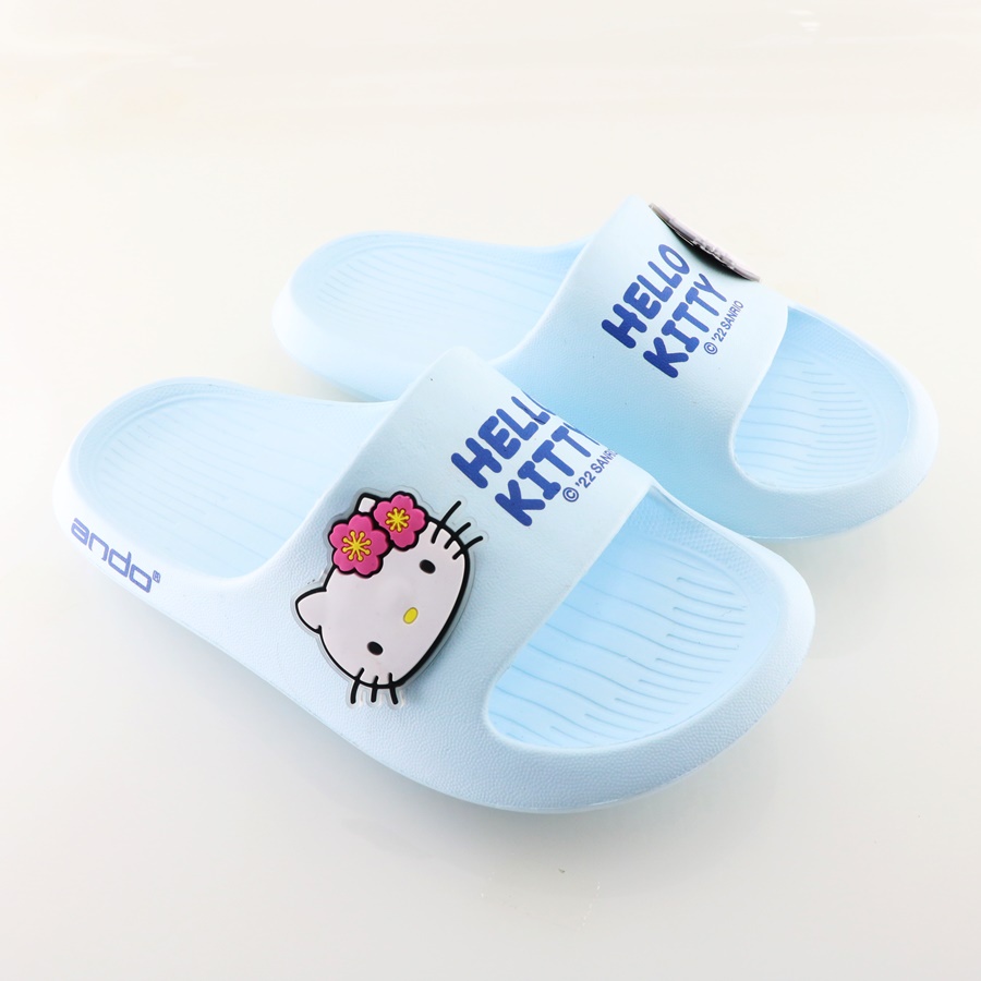 Jual NEW!! ANDO x Hello Kitty Collab HK SLIDE 01 Biru Muda - Sandal ...