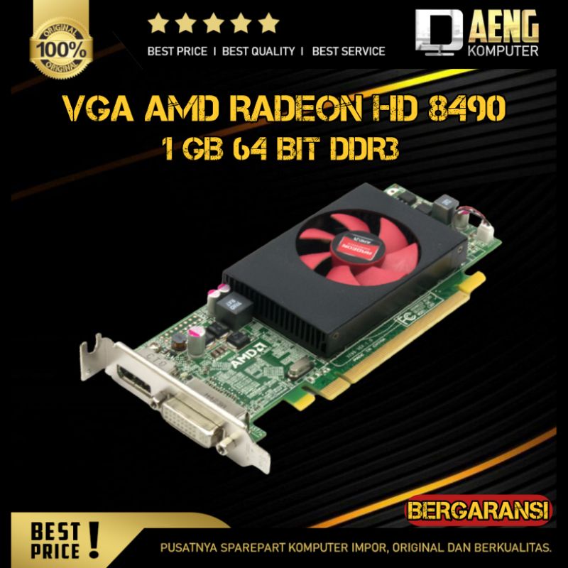 Jual VGA card PC AMD Radeon HD 8490 1 GB 64 bit DDR3 Original Murah ...