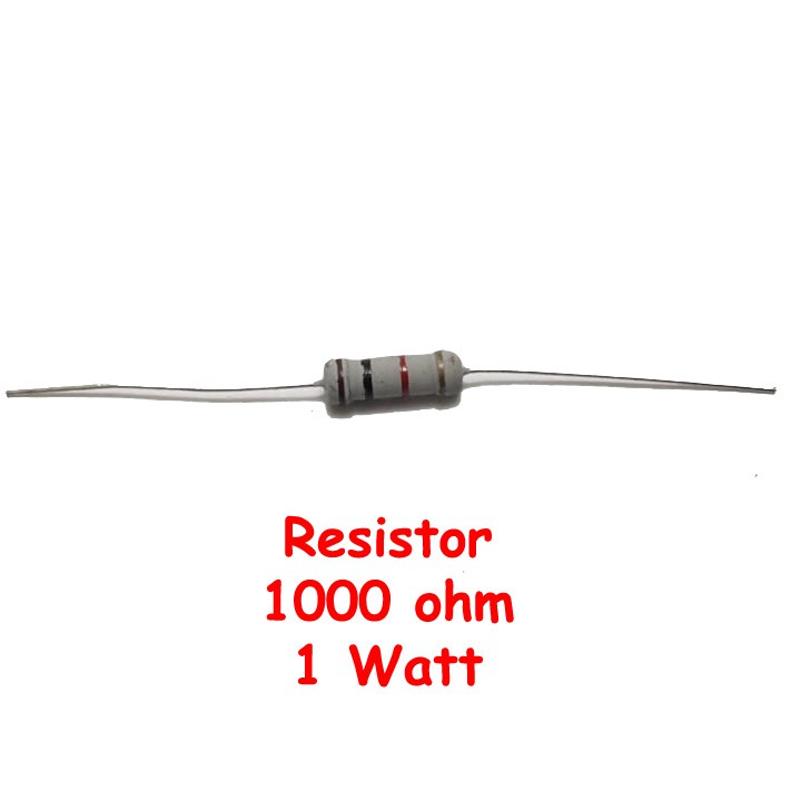Jual Resistor 1K 1000 ohm 1 Watt 1watt | Shopee Indonesia