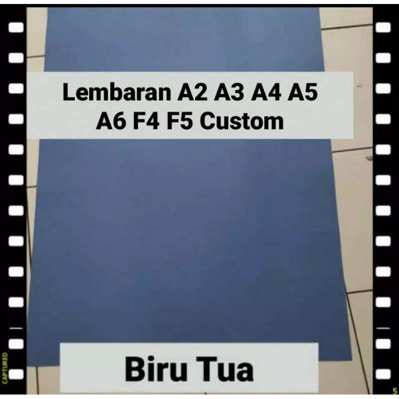 Jual Kertas Bc Manila Biru Tua 160gsm Lembaran A2 A3 A3+ A4 A5 A6 F4 F5 ...
