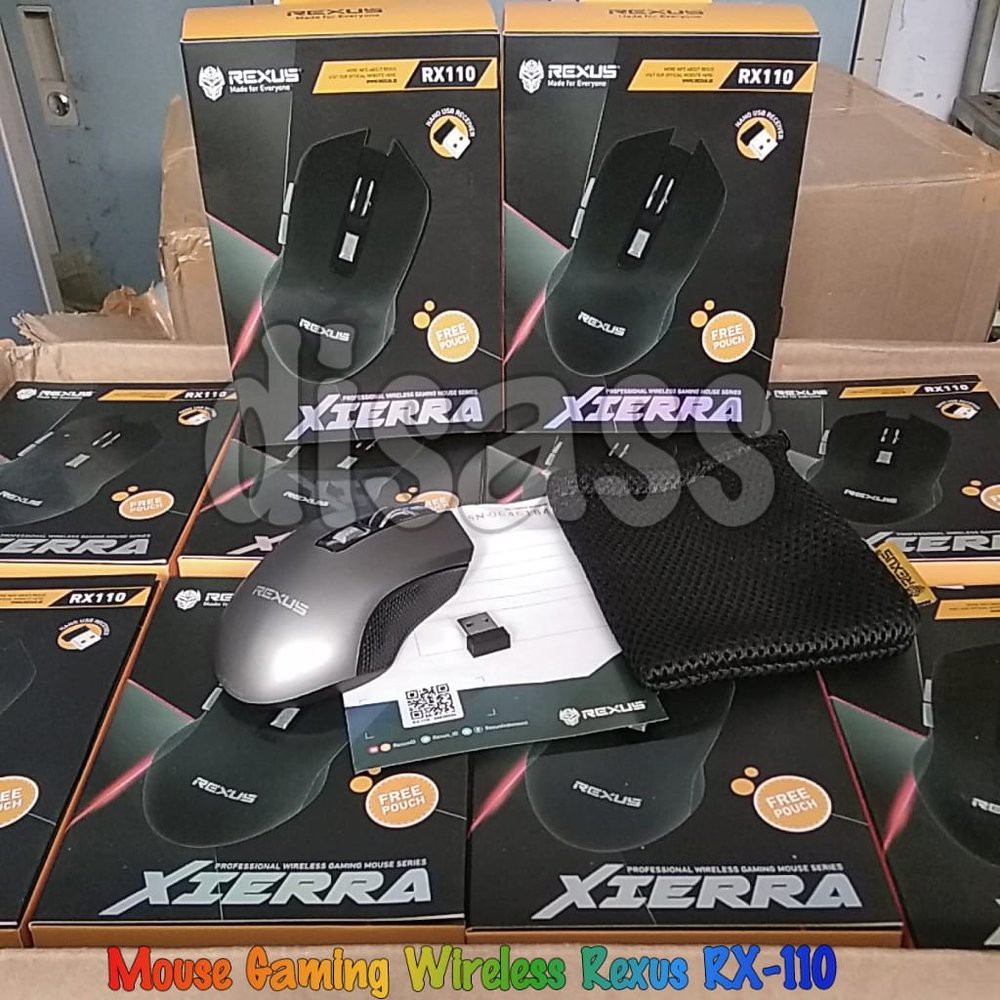 Jual Rexus RX-110 RX110 Xierra Professional Wireless Gaming Mouse ...