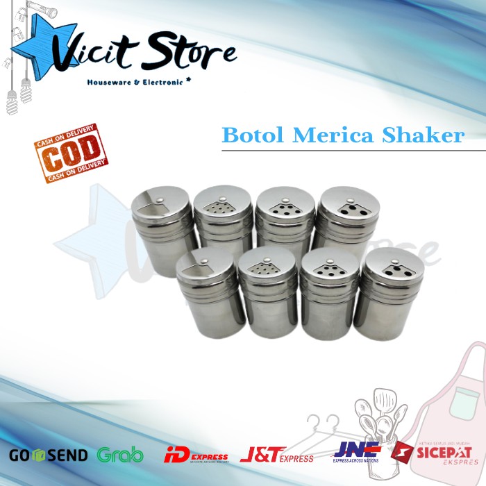Jual Botol Merica Stainless Shaker / Tempat Bumbu Stainless | Shopee ...