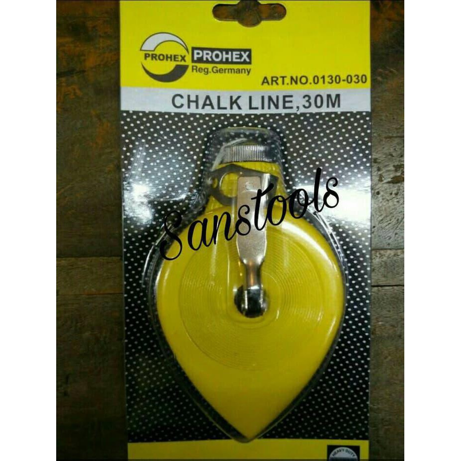 Jual sipatan alumunium prohex chalk line 30 meter 0130030 GERMANY ...