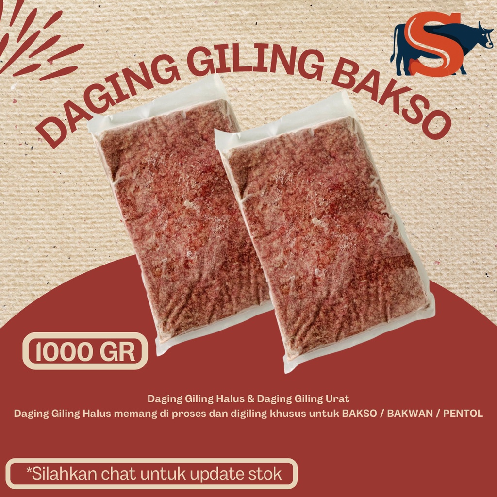 Jual SURABAYA MEAT SHOP / Daging Sapi Giling Halus 1kg / 1000gr Daging ...