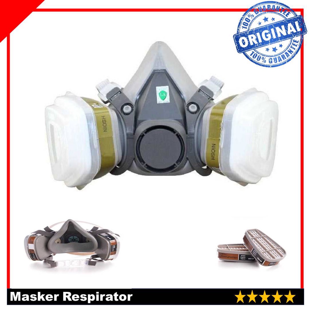Jual Masker Gas Respirator Anti Virus Industrial Mask Melindungi Dari ...