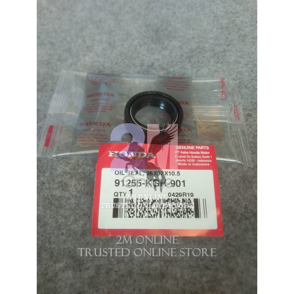 Jual 2m OIL SEAL 26X37X10.5 SEAL SHOCK GRAND CS1 ORI AHM 91255-KGH-901 | Shopee Indonesia