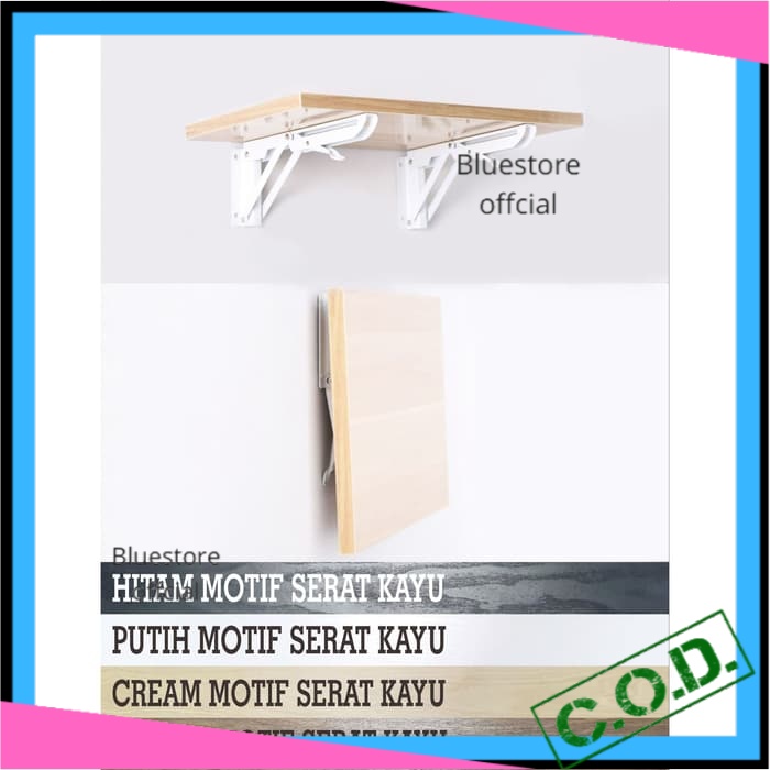 Jual Meja Lipat Portable Dinding Kayu Murah Minimalis Rak Ambalan ...