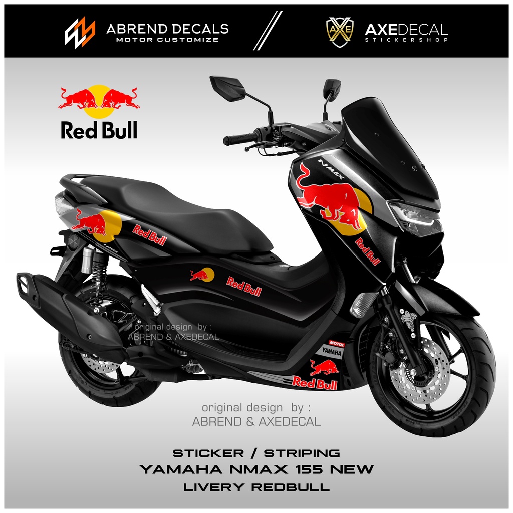 Jual Stiker Striping Yamaha Nmax 155 New Livery Redbull / Sticker Motor ...
