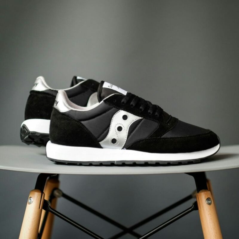 Jual SEPATU PRIA SOUCONY JAZZ VINTAGE BLACK WHITE | Shopee Indonesia