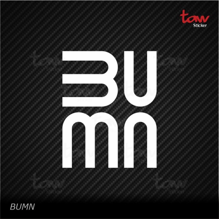 Jual BUMN 1 Warna Cutting Sticker Stiker Kaca mobil motor Helm Laptop ...