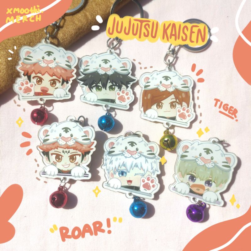Jual JUJUTSU KAISEN KEYCHAIN - GANTUNGAN KUNCI CHIBI TIGER - BELL ...