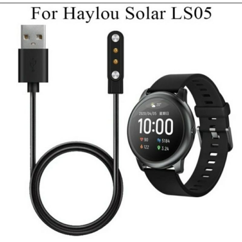 Jual Usb charger haylou solar LS05 Docking Charging | Shopee Indonesia
