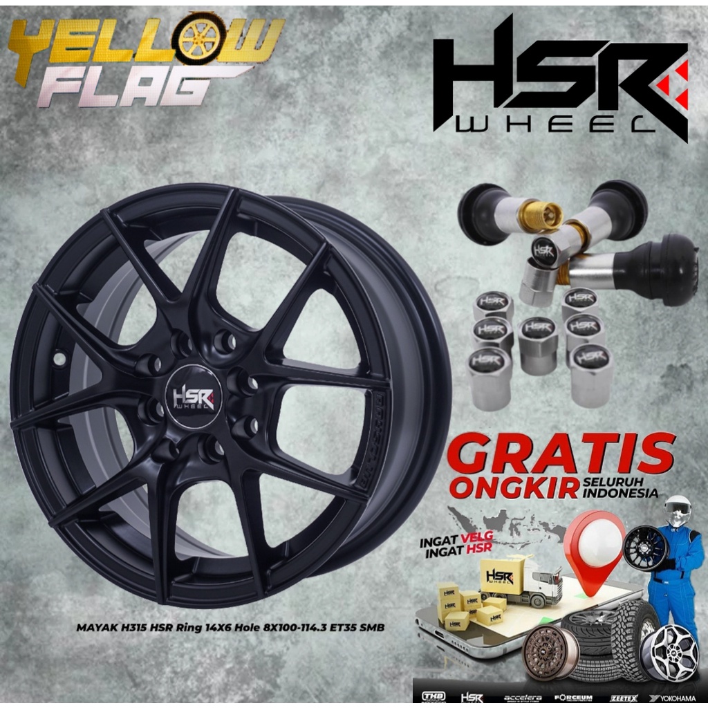 Jual Velg Racing Ring 14 Hsr MAYAK R14x6 Lobang 4 Pelek Mobil Sigra Agya | Shopee Indonesia